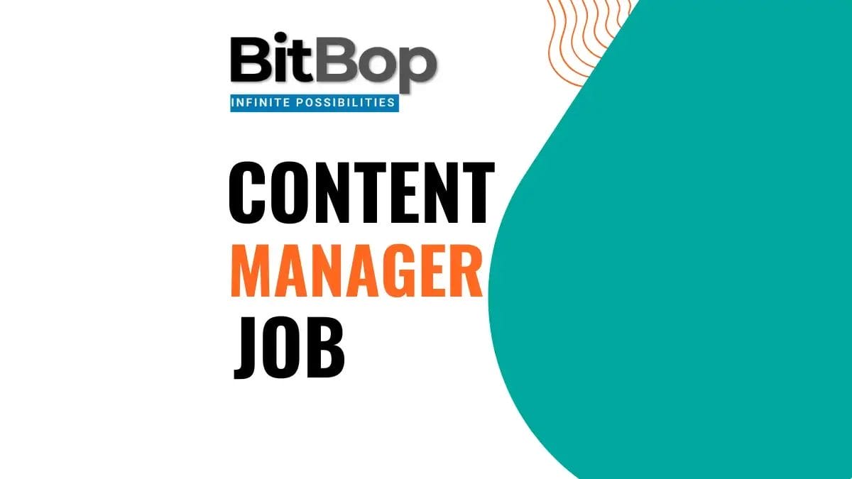 Content Manager Job at BitBop - BitBop