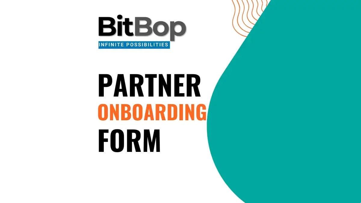 Partner Onboarding Form - BitBop